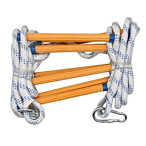 16ft Fire Escape Ladder Rope Ladder Fire Escape Emergency Fire Escape Ladders for 2-3 Story Homes