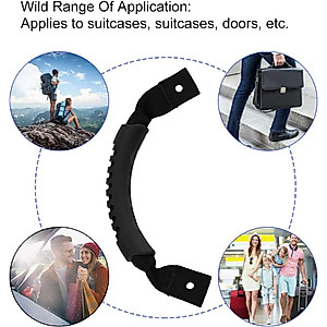 Tbest Suitcase Handle Replacement,Kayak Carry Handle Black Durable Boat Canoe Handle Replacement Accessory Kit for Kayaks Suitcase Luggage Surfboard Maniglia Rainbow Kayak Handles Replacement