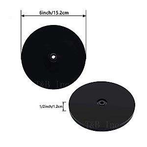 TamBee 6 inch Lazy Susan Turntable Organizer White Acrylic for Spice Rack Table Cake Kitchen Pantry Decorating