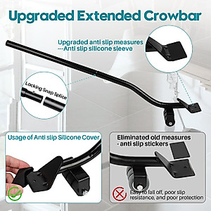 2024 Upgraded Heavy Furniture Movers with Brake Holding 3086LBS Load capcity with 5 Wheels, Silicone Anti Slip Sleeve, 360° Rotation,Sturdy Carbon Steel Panel, Flexible Mobility