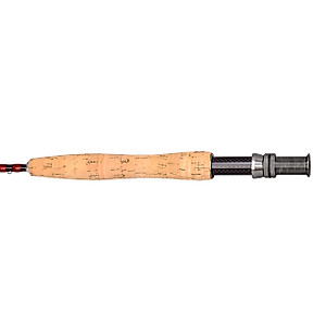 CHANNELMAY 8' 4 Pieces #3/4 Carbon Fiber Fly Fishing Rod Pole 2.44M Length Light Feel Medium-Fast Action