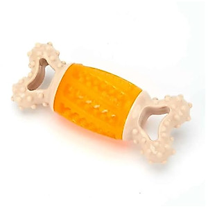 MPP 6" Giggle Bones Tough Dental Dog Toy Durable Unique Shape Texture Massages Gums (Blue)