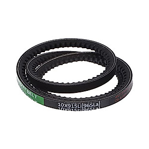 HARFINGTON AV10 Cogged V-Belts 963mm Outer Girth 10mm Width 8mm Thick Rubber Drive Belt for Power Transmission
