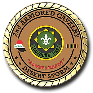 2nd Armored Cavalry Regiment Desert Storm Challenge Coin - Officially Licensed
