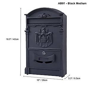 Fine Art Lighting Locked Aluminum Mailbox, Multi-Colored