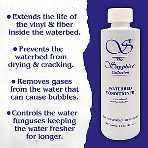 Blue Magic Sapphire Waterbed Treatment - Extends Waterbed Life, Easy to Use, Suitable for All Waterbeds, Long-lasting Formula, Premium Maintenance Solution, 8 fl oz Bottle