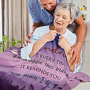 Qotuty Grandma Gifts, Blankets Gifts for Grandma, Grandma Birthday Gifts, Grandma Gift, Mimi Gigi Gifts for Grandma, Thoughtful Gifts for Grandma, Best Grandma Gifts, Grandmother Gift Blanket 50"X60"