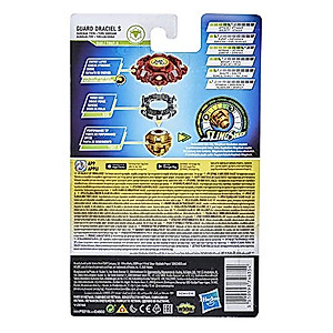 Beyblade Burst Rise Slingshock Guard Draciel S Starter Pack -- Right-Spin Battling Top Toy and Right/Left-Spin Launcher, Ages 8 and Up