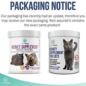 PET CARE Sciences Approx 90 Servings Cat Kidney Support Chews - Feline Kidney Restore - Renal Cat Treats - Cats Kidney Support Supplement - Urinary Tract Irritations Control for Cat - Made in The USA