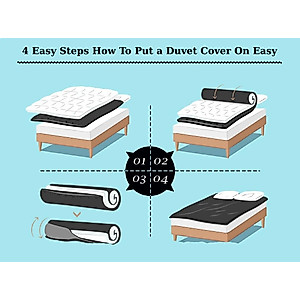 The Bishop Cotton Duvet Cover Queen Size, 100% Egyptian Cotton 1 Piece Duvet Cover Full, 800 Thread Count Queen Duvet Cover Set, Soft Bedding Comforter Cover with Zipper Closure - Elephant Grey