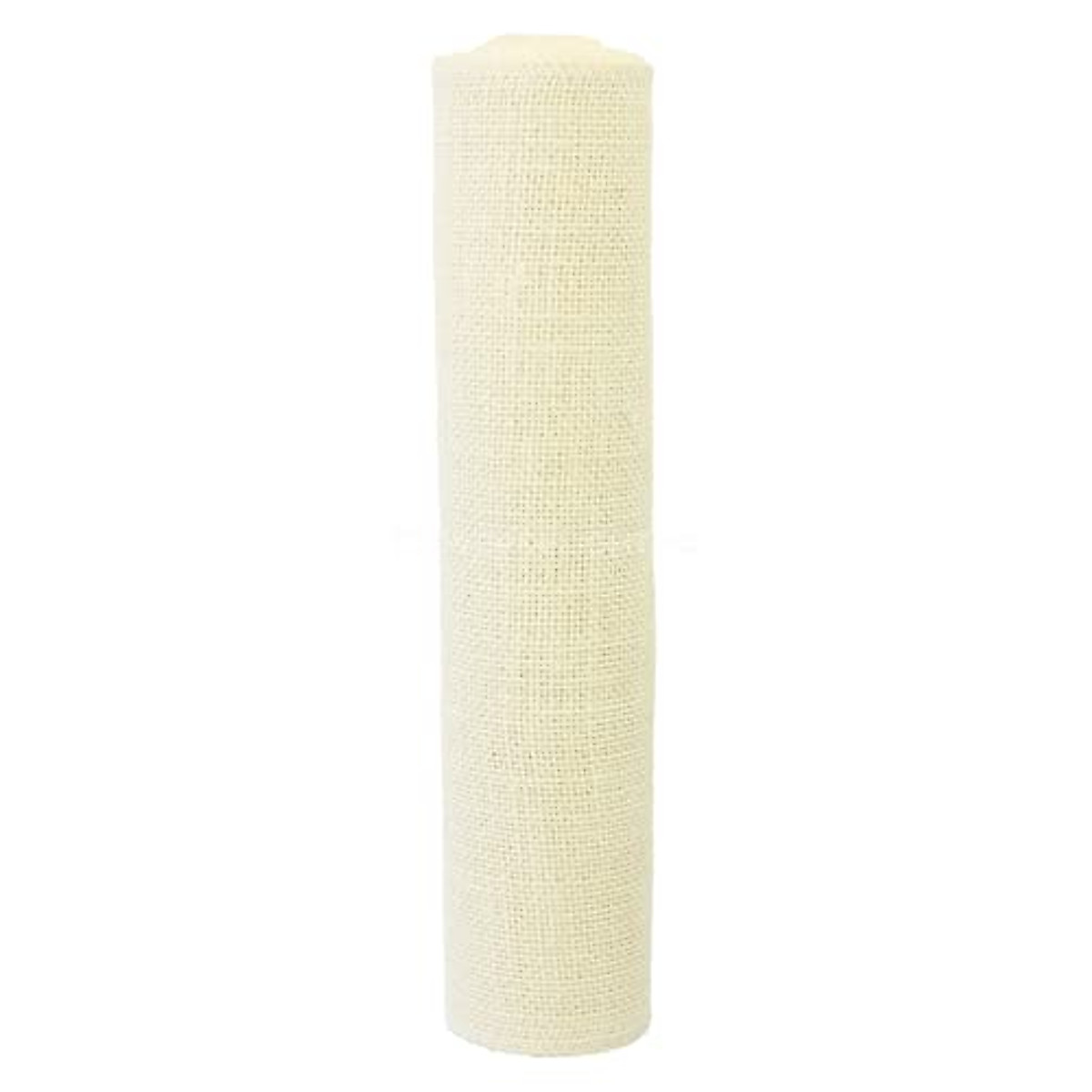 CleverDelights 12" Ivory Burlap Roll - Finished Edges - 5 Yards - Jute Burlap Fabric