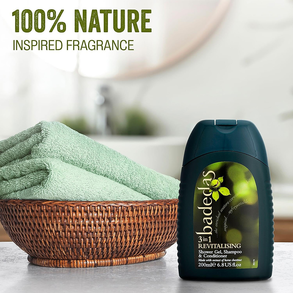 Badedas Revitalising Shower Gel, Shampoo & Conditioner 200ml (PACK OF 6)