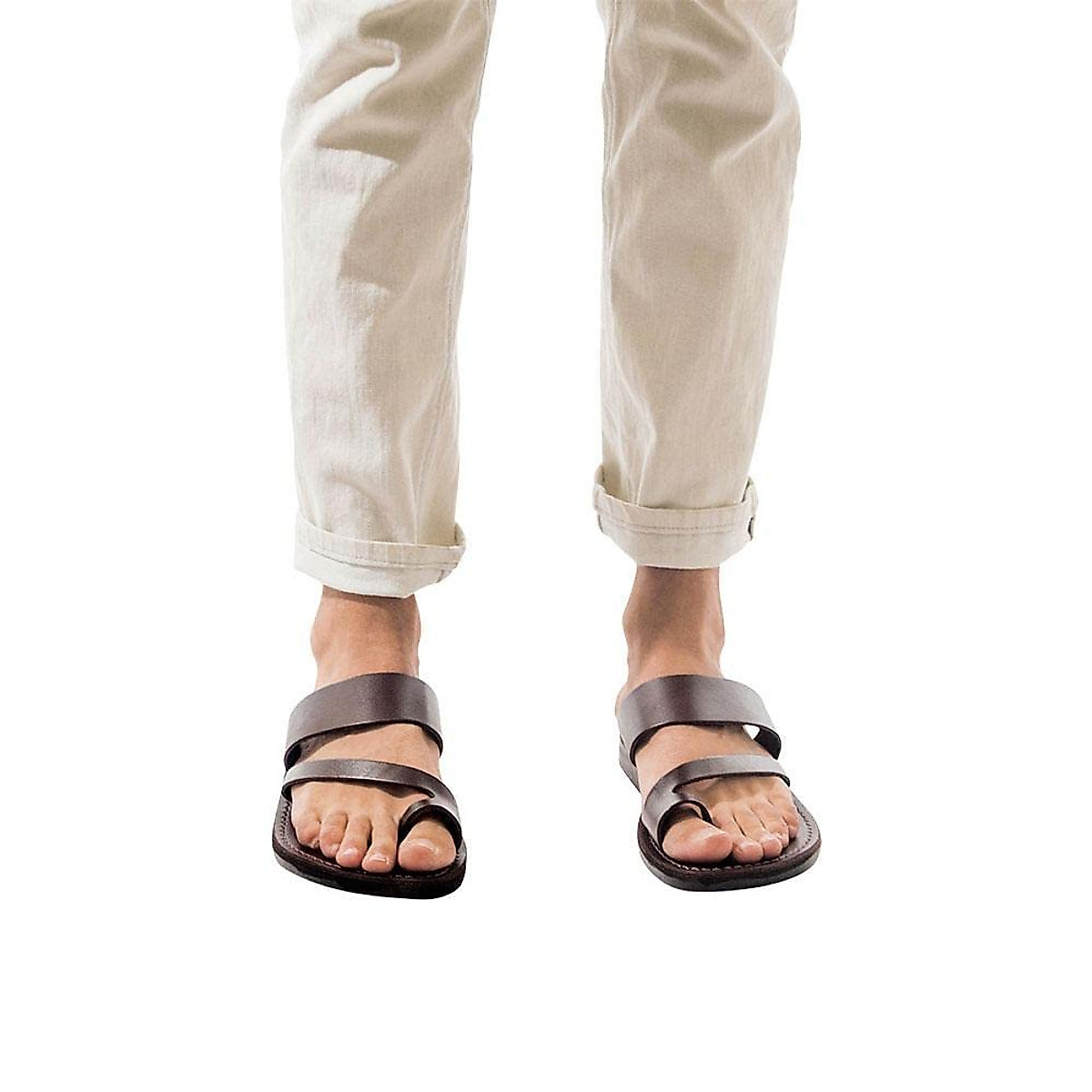 Zohar - Leather Toe Ring Sandal - Mens Sandals