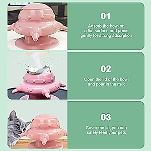 Puppy Feeder Milk Bowl,Puppy Milk Feeder,Puppy Nursing Station, Puppy Feeder for Multiple Puppies, 240ml Doggie Bubble Feeder Puppy Bottles