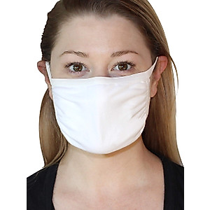 Fruit of the Loom Reusable Cotton Face Mask (Pack of 50 - White)