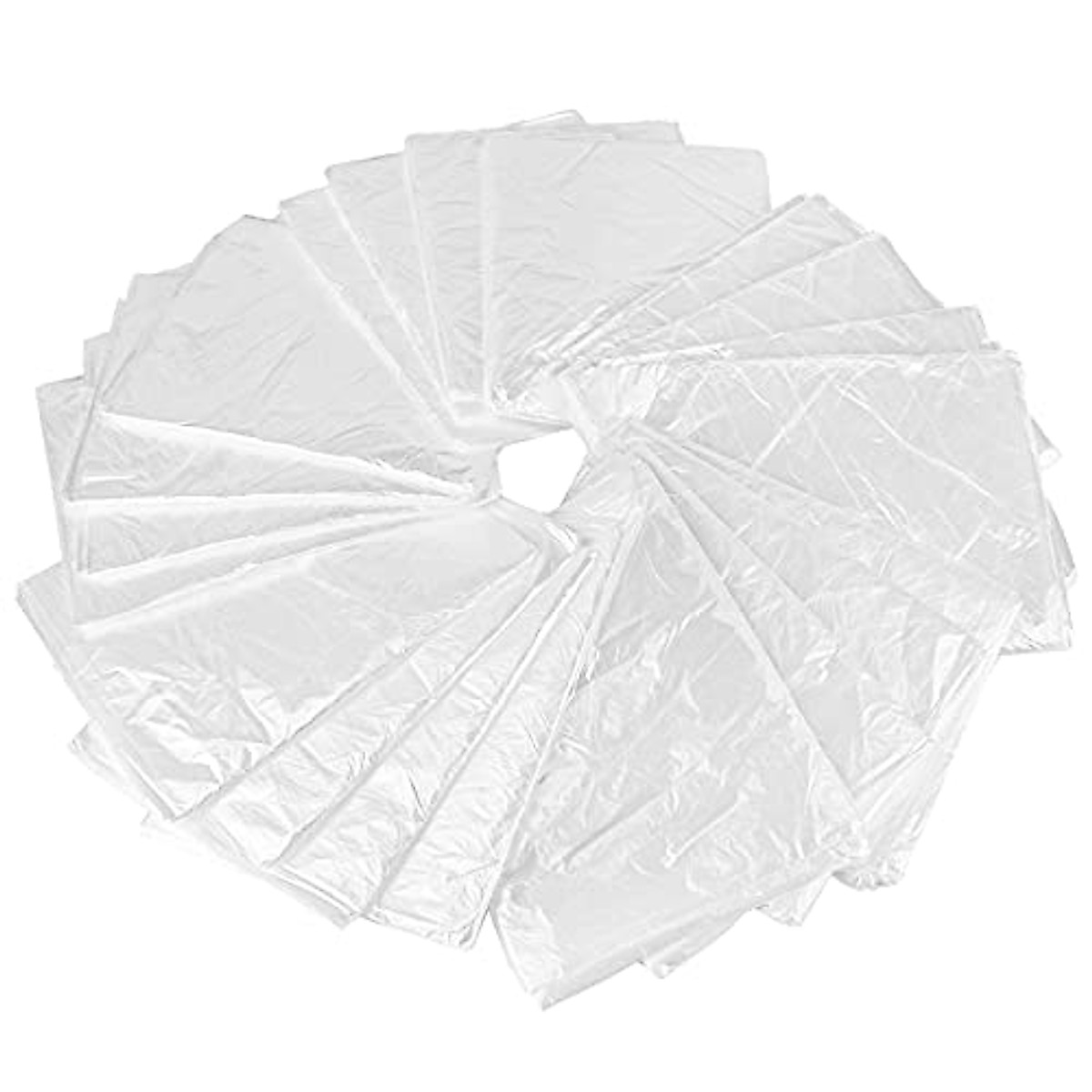 Disposable Sauna Sheeting Blanket Liners Plastic Sheeting Body Wrap ，Used Inside a Far Infrared Sauna Blanket Sauna Blanket Accessories for Beauty Salon Spa Sauna Room Body (Thicken 50 Pcs)