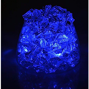 SAMYO Set of 12 Waterproof Wedding Submersible Battery LED Tea Lights Underwater Sub Lights- Wedding Centerpieces Party Decorate (Blue)