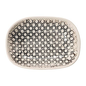 Creative Co-Op Set of 12, 5.5" L Stoneware Dish Serveware, Multi