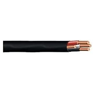 6/3 NM-B, Non-Metallic, Sheathed Cable, Residential Indoor Wire, Equivalent to Romex (50ft Cut)