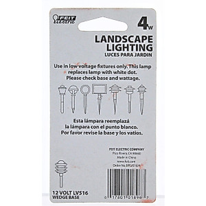 Feit Electric BPLV516/4 4-Watt Incandescent T5 Bulb