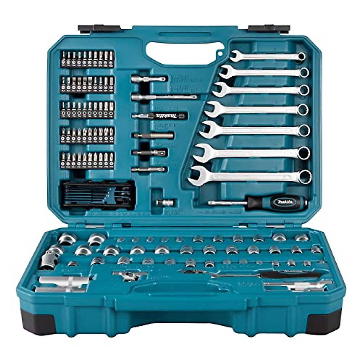 Makita E-06616 120 Piece Maintenance Set Blue/Black