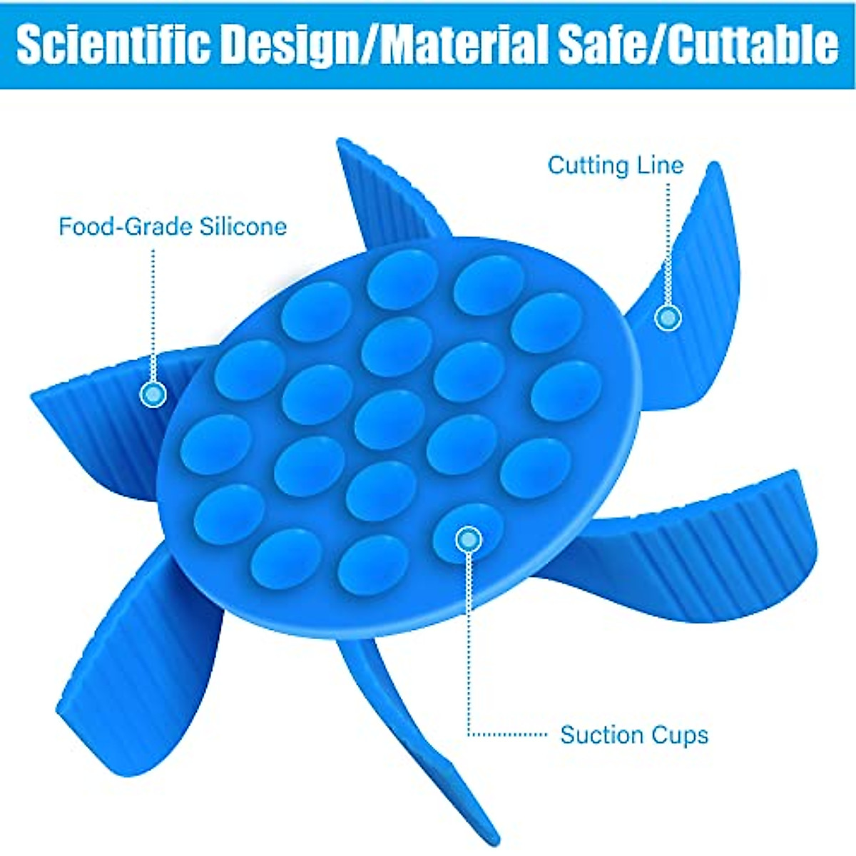 Slow Feeder Dog Bowls Insert, Dog Slow Feeder Bowl with Strong Suction Cups for Medium Small Size Dog, Compatible with Regular Bowls to Slow Down Eating