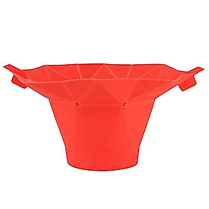 Silicone Popcorn Bowl, Red Folding Microwave Oven Popcorn Bowl DIY Silicone Popcorn Maker Machine Home Kitchen Tool for Home Housewife