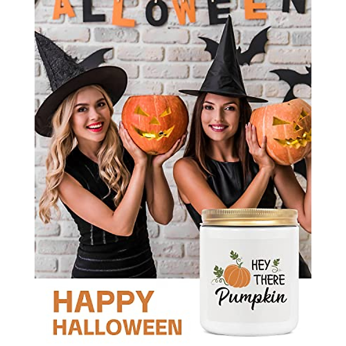 Christmas Gifts for Women - Christmas Candle, Hey There Pumpkin Candle, Christmas Decoration for Parties, Bars, Indoor and Patio, Lavender Scented Candle for Christmas Home Decor, Pumpkin Candle