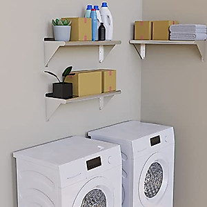 AmGood 14" X 24" Stainless Steel Wall Shelf | Metal Shelving | Garage, Laundry, Storage, Utility Room | Restaurant, Kitchen | Food Prep | NSF Certified