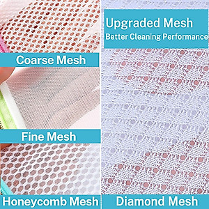 BAGAIL Set of 3 Mesh Laundry Bags for Blouse,Hosiery,Underwear,Sweaters,etc. Premium Laundry Bags for Travel Storage Organization (3 L)