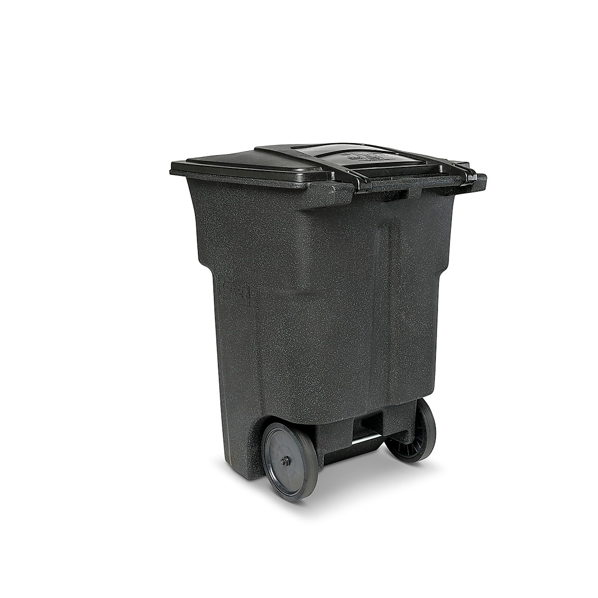 Toter 2-Wheel Trash Can with Lid - Blackstone, 96-Gallon, Model# ANA96-00BKS