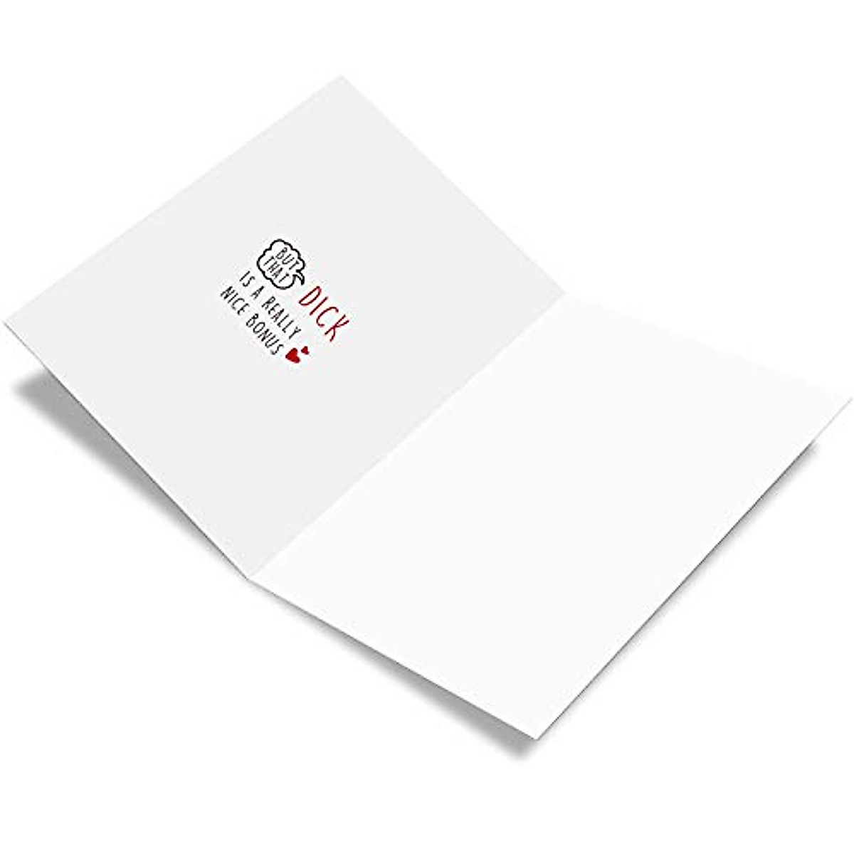 Funny Anniversary Card, Double Side Cute Naughty Birthday Card for Boyfriend Husband Fiance Him