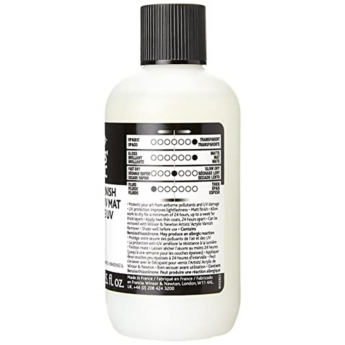 Winsor & Newton Professional Acrylic Medium, Matt UV Varnish, 125ml (4.2-oz)