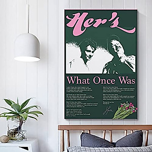 NJYXART Her's Poster Rock Band Poster Music Poster Poster Decorative Painting Canvas Wall Posters and Art Picture Print Modern Family Bedroom Decor Posters 12x18inch(30x45cm)