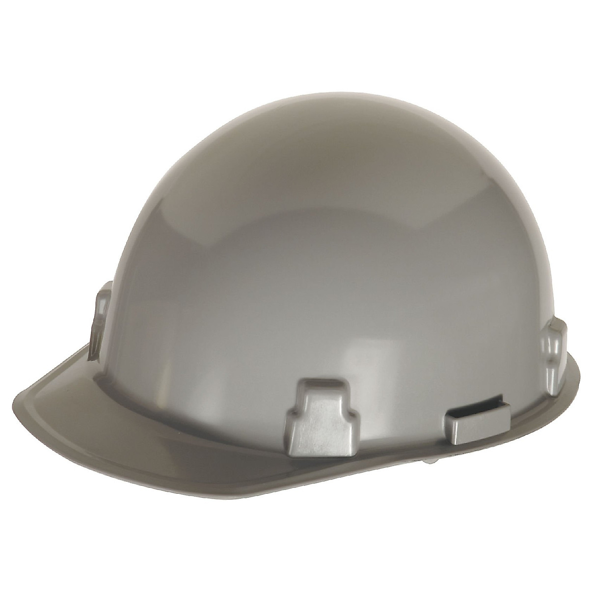MSA 10095325 Glass-Reinforced Nylon Thermalgard Protective Cap with Fas-Trac III Suspension, Steel Gray