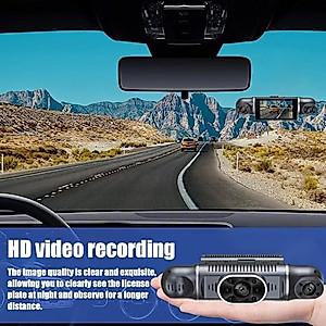 4-Channel Front and Rear Dash Cam - 360-Degree Panoramic Recording for Enhanced Safety, HD 1080P Car Interior and Exterior Camera - Clear Images and Wide Coverage