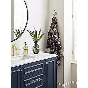 Amerock HBX37013CZ | Finesse Triple Prong Decorative Wall Hook | Champagne Bronze Hook for Coats, Hats, Backpacks, Bags | Hooks for Bathroom, Bedroom, Closet, Entryway, Laundry Room, Office