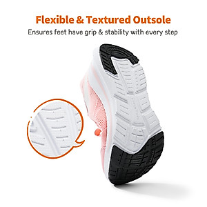 DREAM PAIRS DREAM PAIRS Boys Girls Shoes Kids Tennis Slip on Running Athletic Walking Sneakers for Little/Big Kid Pink Size 2 Little Kid SDRS2334K