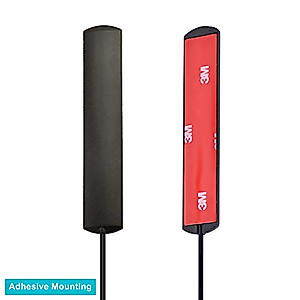 Bingfu VHF UHF Car Truck Police Scanner Adhesive Mount Antenna Vehicle Ham Radio Amateur Radio Mobile Scanner BNC Male Patch Antenna Compatible with Uniden Bearcat Whistler Radio Shack Radio Scanner