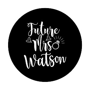 Future Mrs. Watson Engaged soon to be married bride PopSockets Swappable PopGrip