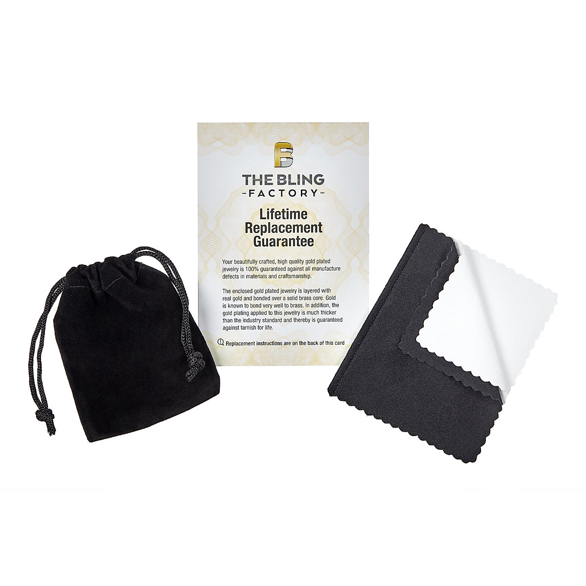 The Bling Factory Gold Plated Blue Emerald-Cut CZ Solitaire Ring w/CZ Accents, Size 8