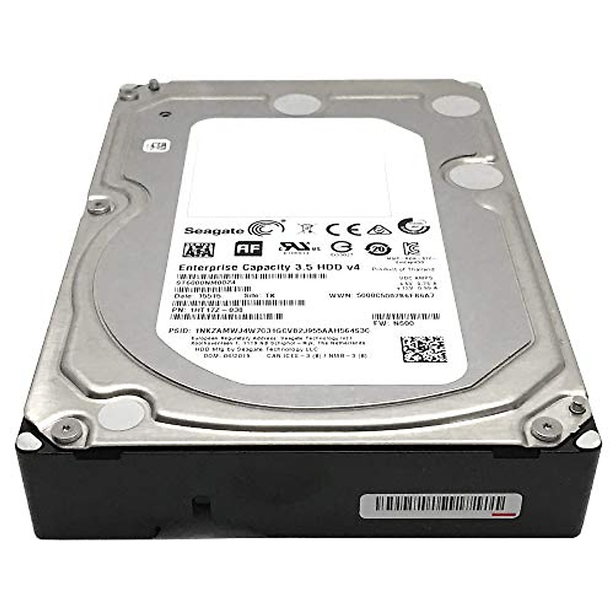 Seagate 6 TB Enterprise Capacity HDD SATA 6Gb/s 128MB Cache 3.5 inches Internal Bare Drive (ST6000NM00) (Renewed)