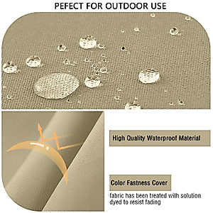 idee-home Outdoor Cushions for Patio Furniture, Outdoor Seat Cushions 28.5 x 28.5 Waterproof & Fade Resistant Couch Sofa Replacement Deep Couch Chair Cushion for Yard Garden Deck