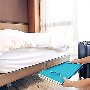 popoly Large Toy Box Chest Storage with Flip-Top Lid, Collapsible Kids Storage Boxes Container Bins for Toys, Playroom Organizers, 25"x13" x16"(Linen)