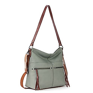The Sak womens Ashland Bucket Bag In Leather, Meadow Ii, One Size US