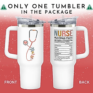 Nurse Gifts - Nurse Gifts for Women - Nurses Week Gifts, Nurse Appreciation Gifts - Gifts for Nurses, Nursing Gifts, Nurses Gifts, New Nurse Gifts - Nurse Practitioner Gifts for Women - 40 Oz Tumbler