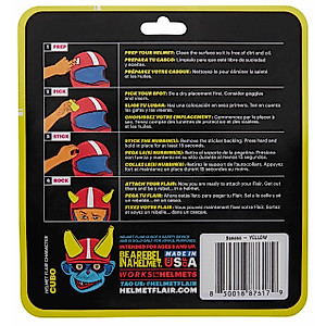 Helmet Flair MagNeatOhz Banana for Helmet | Made in USA | Helmet Accessory for Motorcycle Helmet, Bike Helmet, Ski Helmet | Magnetic Attachment | Interchangeable | Pair (Helmet Not Included)