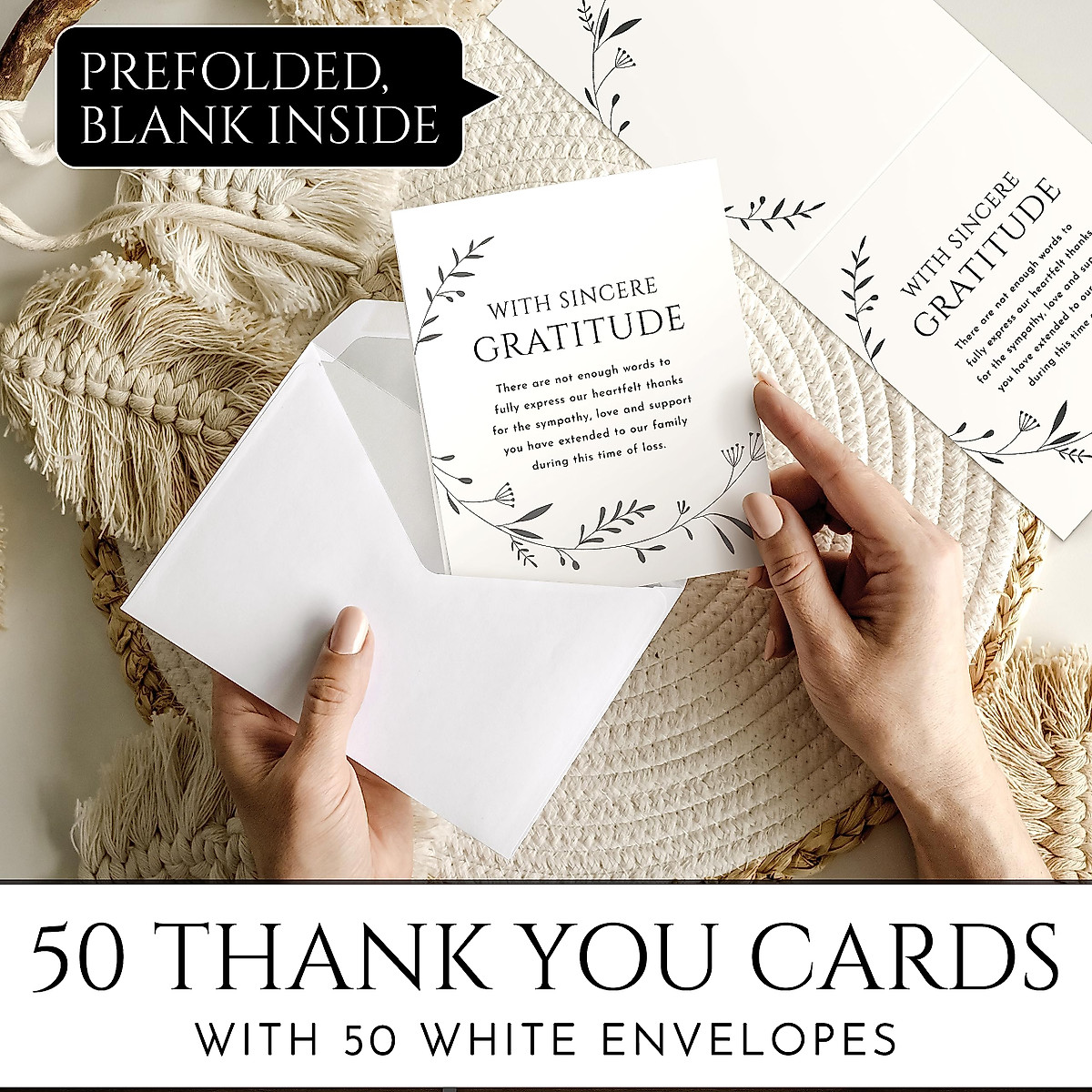 D-KATEL Funeral Guest Book, Celebration of Life Guest Book Set, Guest Book, Memory Book, Guest Book for Funeral with Thank You Cards with Envelopes, Funeral Guest Book for Memorial Service