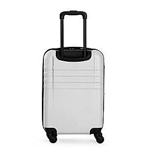 Ben Sherman Hereford Spinner Travel Upright Luggage, White, 20-Inch Carry On