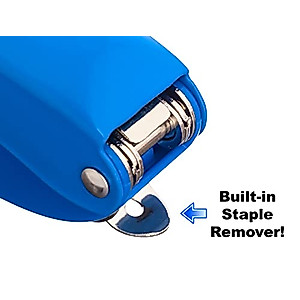 Aria-Plus Half-Strip Mini Stapler (Blue)